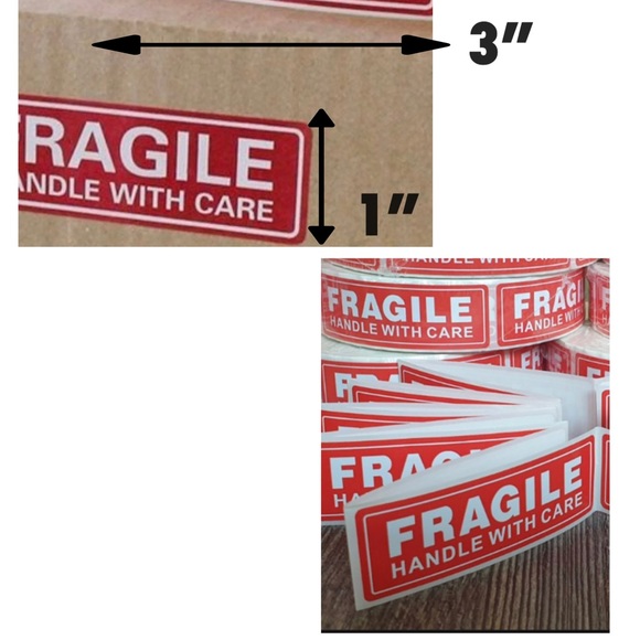 Design | 5 Fragile Shipping Stickers Shipping Labels Handle With Care ...